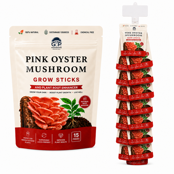 Pink Oyster Mushroom Grow Sticks and Plant Root Enhancer] Bulk Order D ...